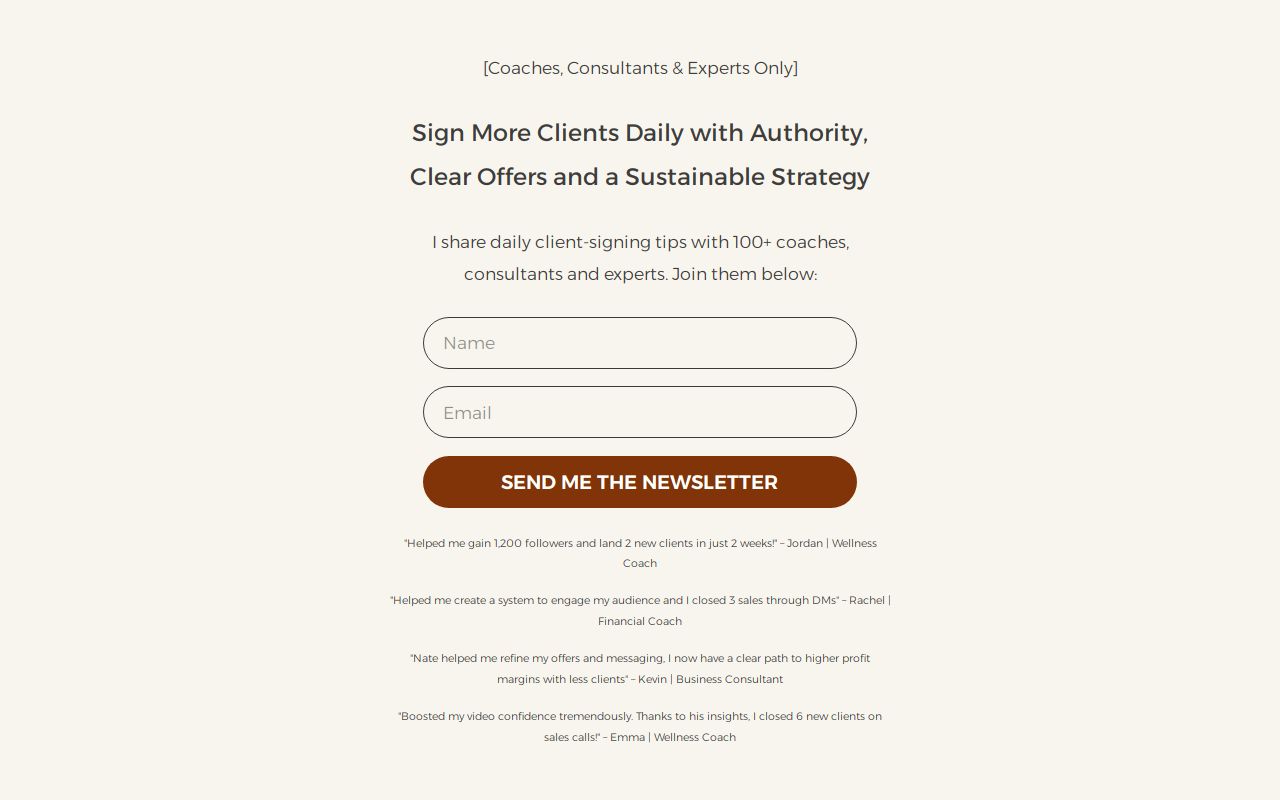 Sign More Clients Daily